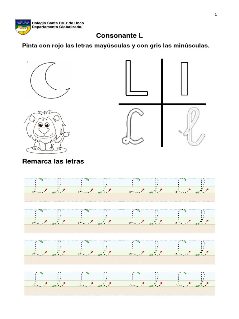 Actividades con la consonante L | PDF