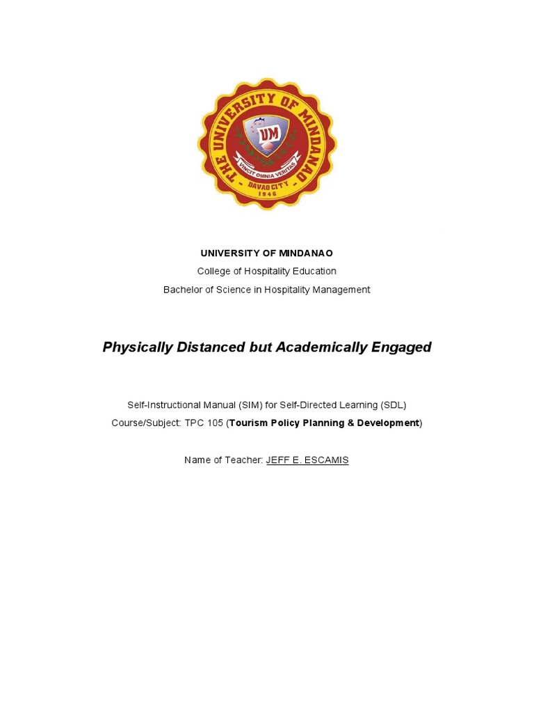 TPC 105 (Week 1-3) | PDF