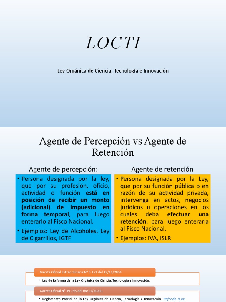 Propuesta de Reforma LOCTI | PDF | Finanzas y dinero | Derecho