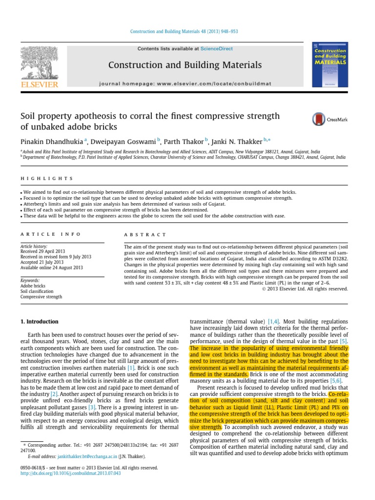 Soil Property Apotheosis To Corral The Finest Compressive Strength of ...