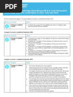 Syllabus Update: Cambridge International AS & A Level Mathematics (9709 ...