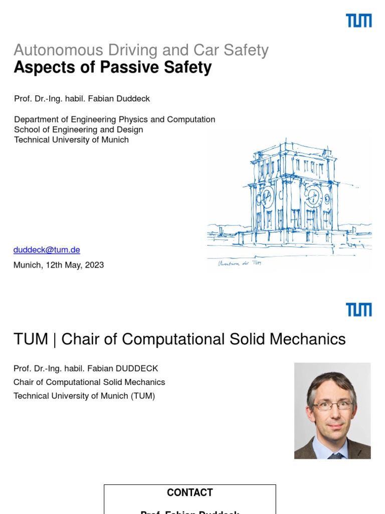 Passive Safety in Autonomous Driving | PDF
