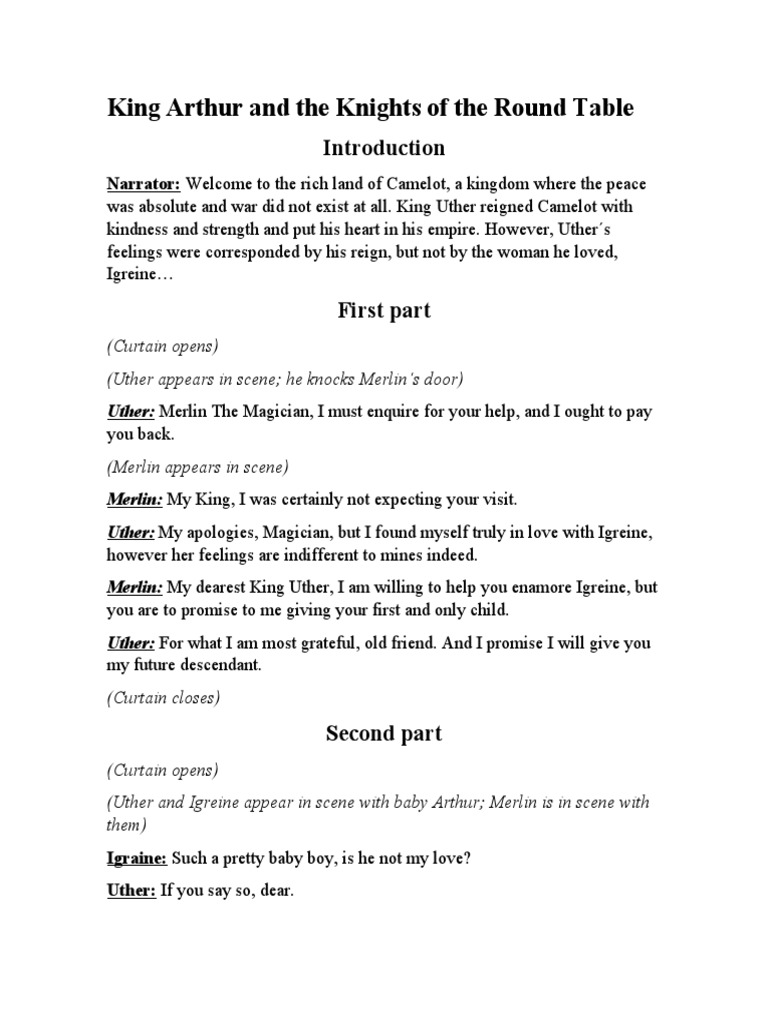 King Arthur and The Knights of The Round Table | PDF | Galahad | Morgan ...