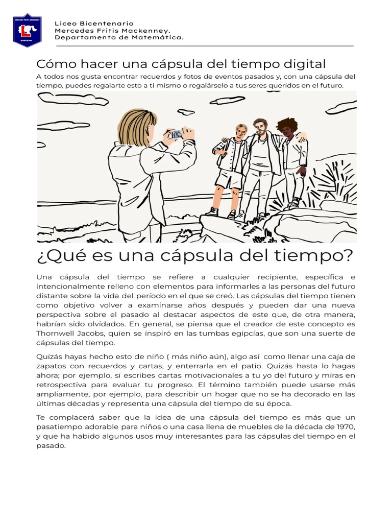 Capsula Del Tiempo (Proyecto) | PDF
