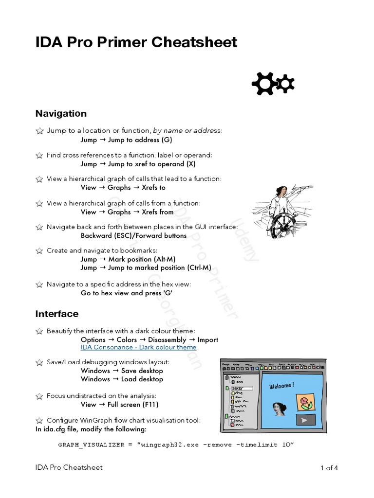 IDA Cheatsheet | PDF | Computers