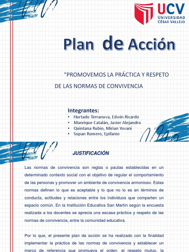 PLAN DE ACCIÓN (1) (1) (Autoguardado) | PDF | Enseñando