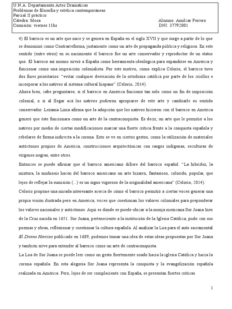 Barroco: Arte de Contrarreforma y Crítica | PDF | Barroco