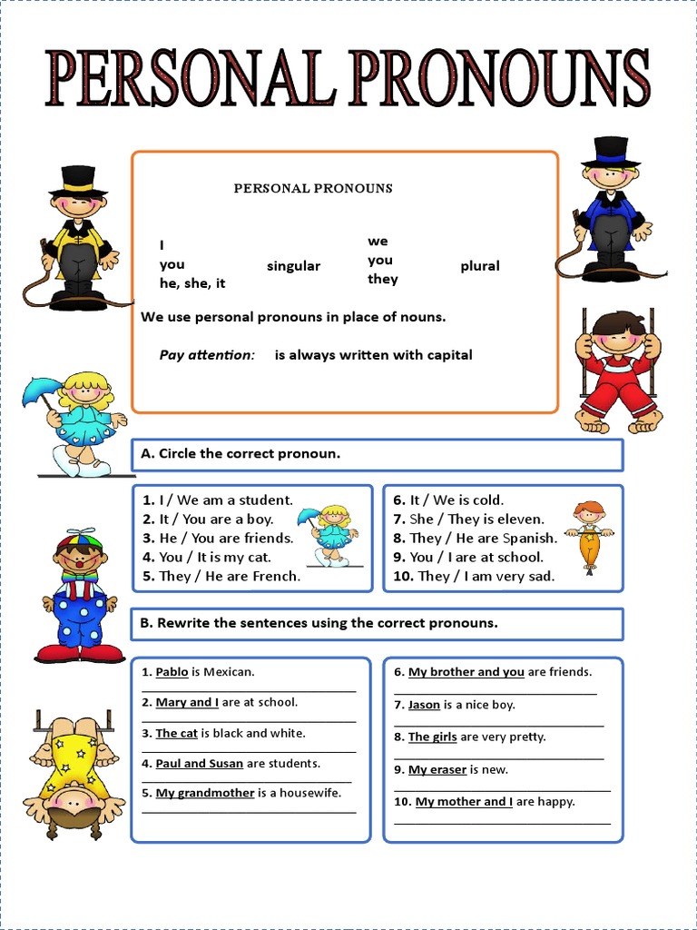 Personal-Pronouns 1 | PDF