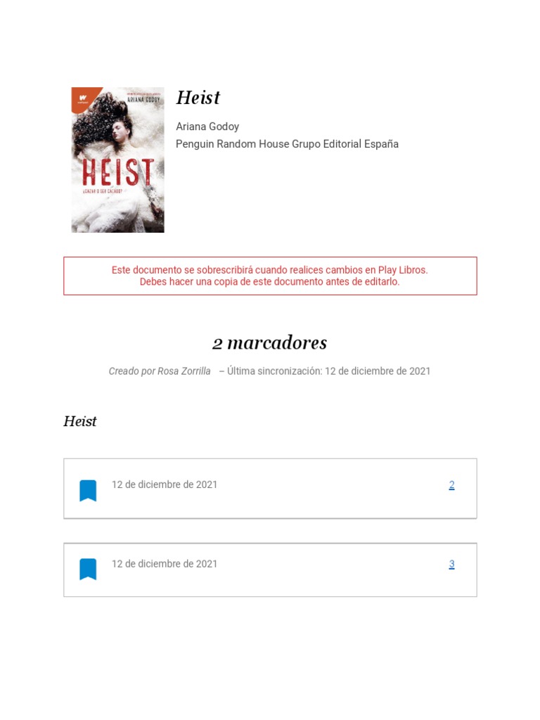 Notas de - Heist | PDF