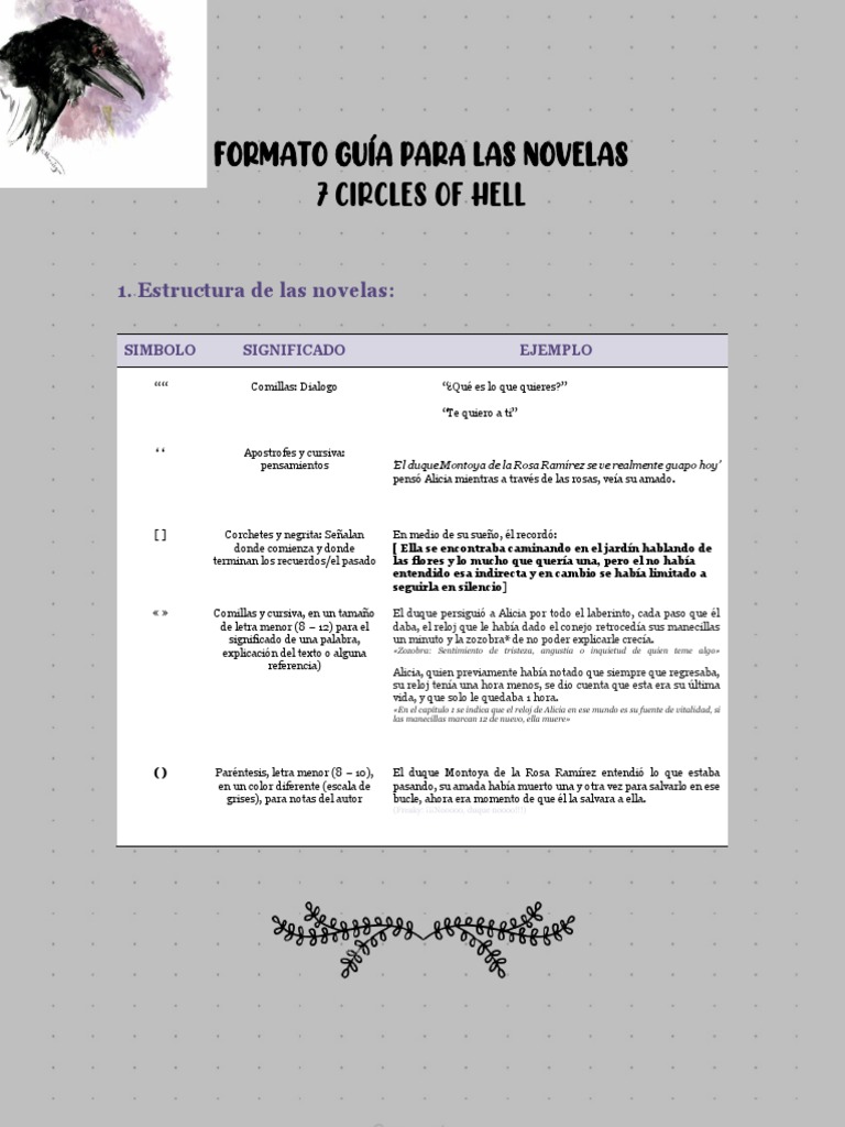 Guía de Formato para Novelas 7 Circles | PDF | Traducciones