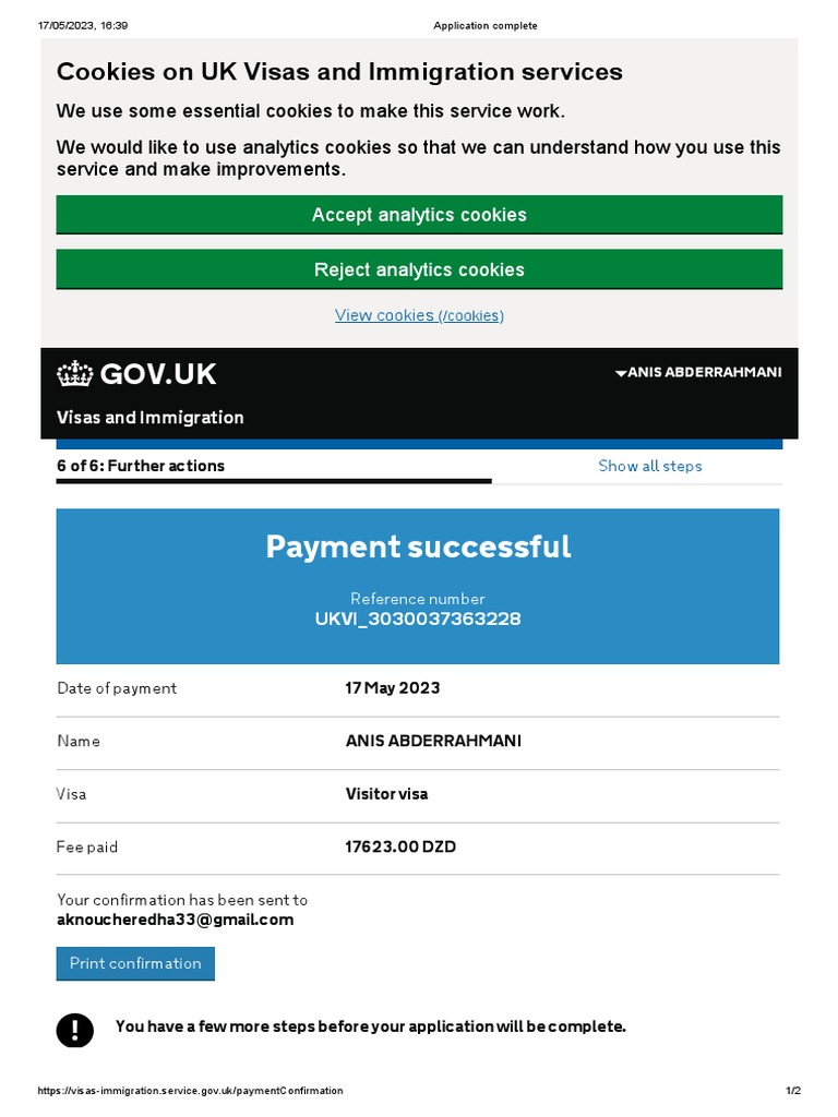 Application Complete | PDF