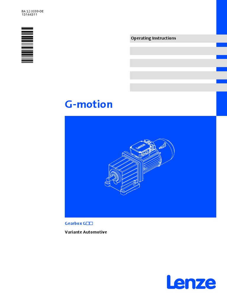 BA GXX Gearbox Variante Automotive v1-0 en | PDF | Electric Motor | Gear