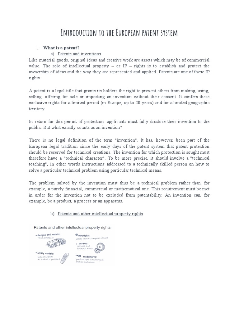 Introduction To The European Patent System | PDF | Patent | Patent ...