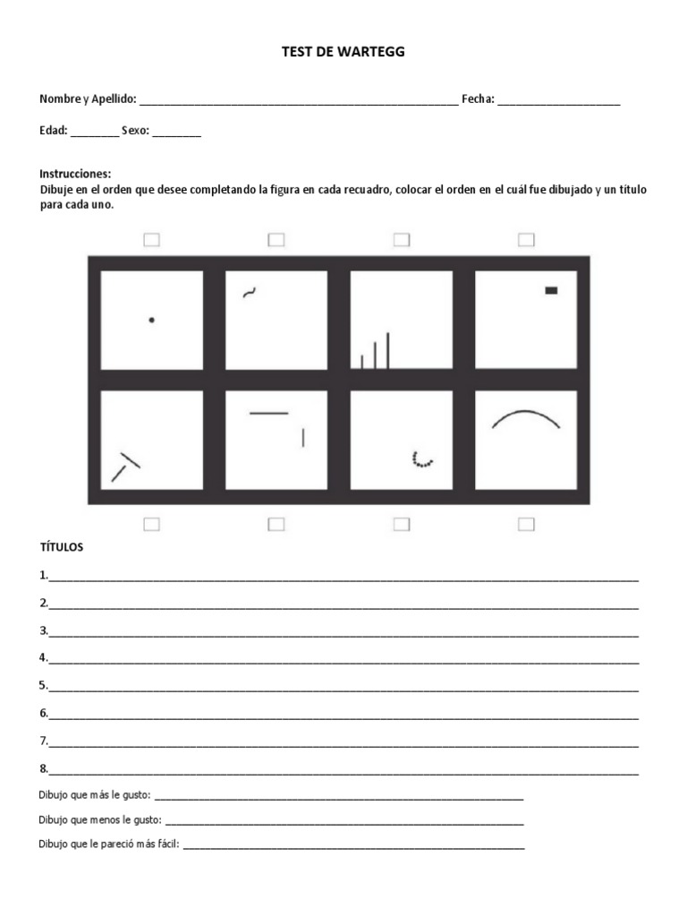 Test de Wartegg | PDF