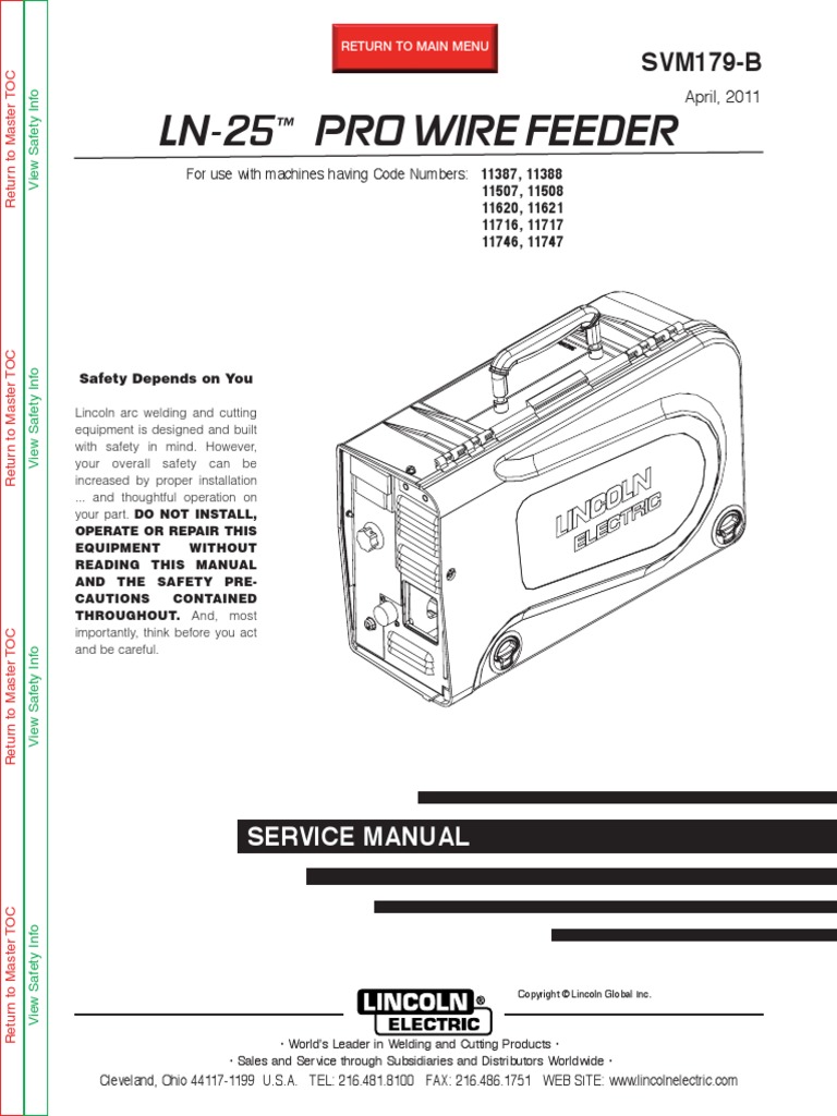LN-25™ Pro Wire Feeder | PDF | Welding | Construction