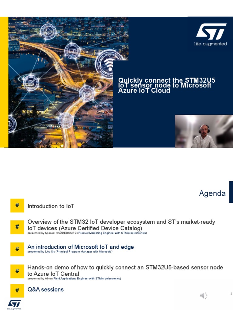 17NovSTM32U5NodeWebinar Presentation | PDF | Internet Of Things ...