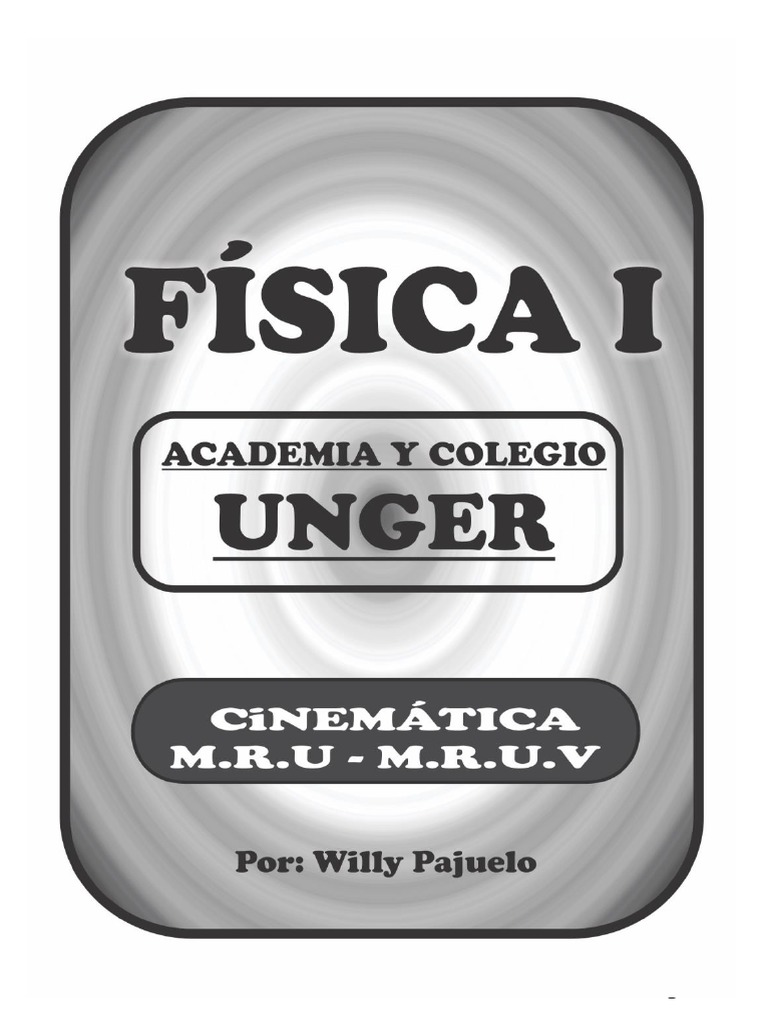 Folleto MRU-MRUV Solo Teoría | PDF | Velocidad | Aceleración