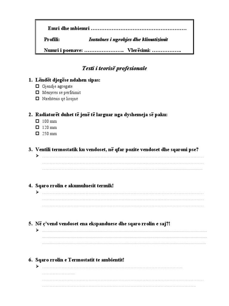 Testi I Brendshem 2021 | PDF