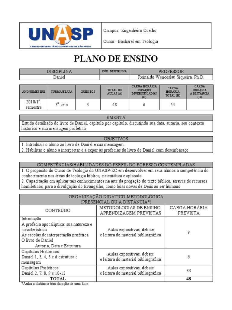 Daniel 2010 Pdf Livro De Daniel Bíblia