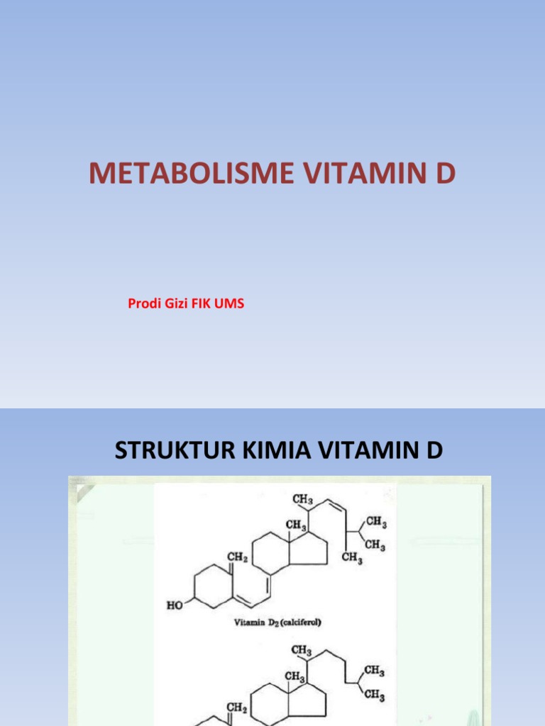 Pertemuan 2. Metabolisme vitamin D | PDF