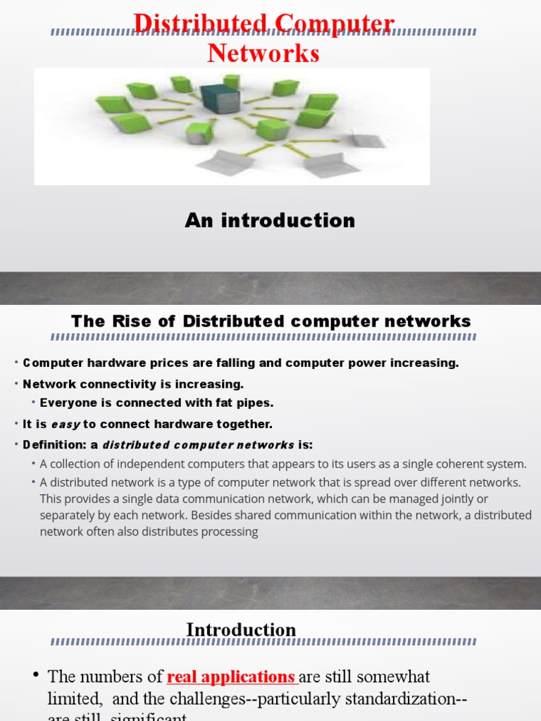 Distributed Computer Networks Introduction | PDF