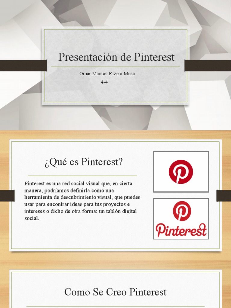 Presentación de Pinterest | PDF | Informática