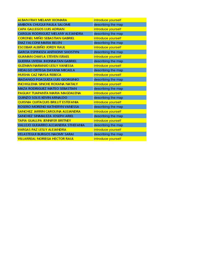 Speaking List | PDF