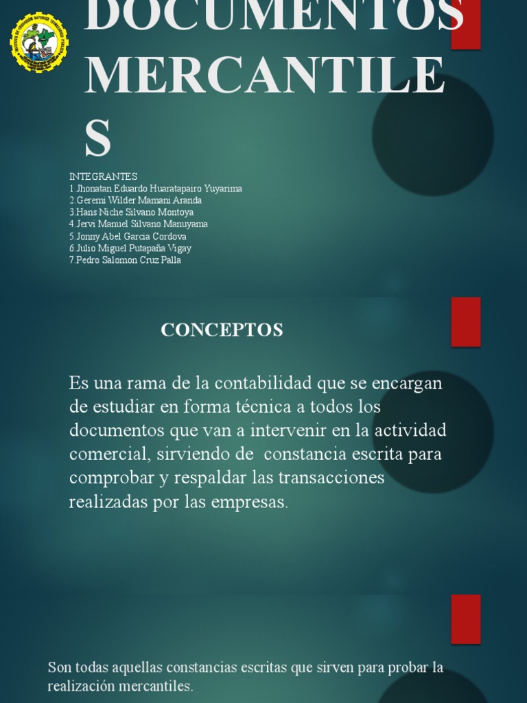 Documentos Mercantiles | PDF | Negocios