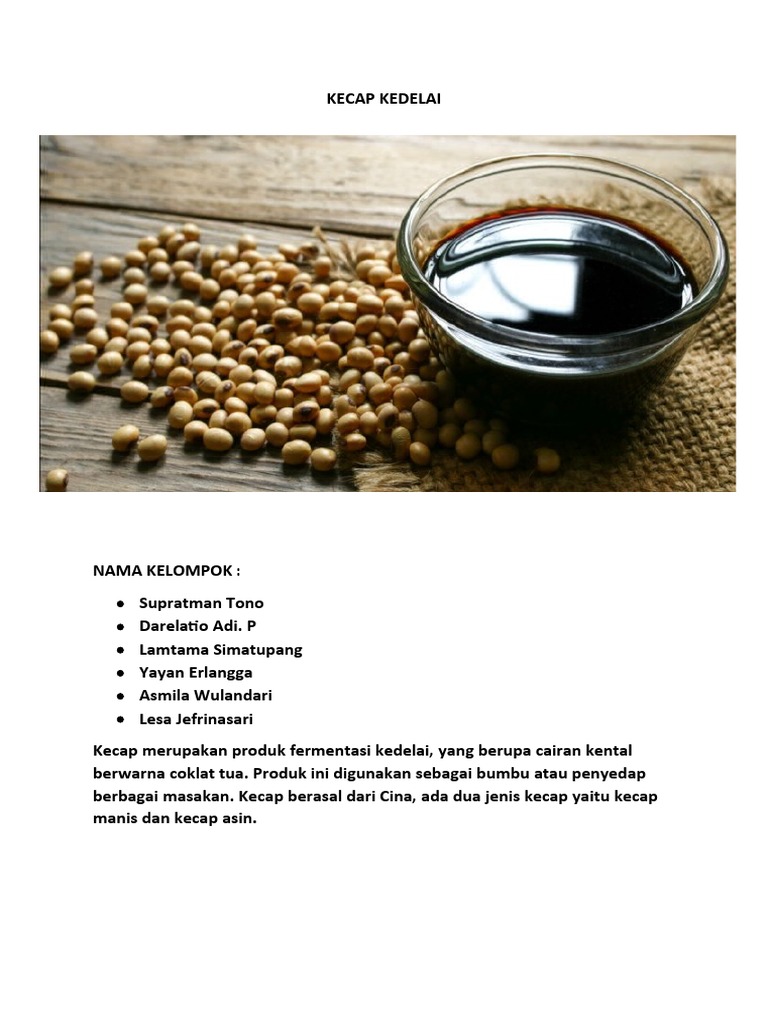 Kecap Kedelai | PDF
