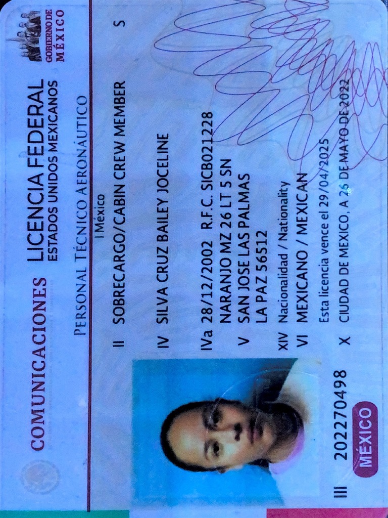 Flight Attendant License Silva Cruz Bailey Joceline | PDF