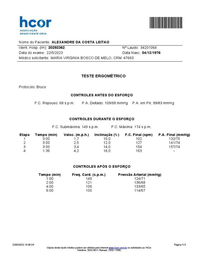 Resultado Exame | PDF