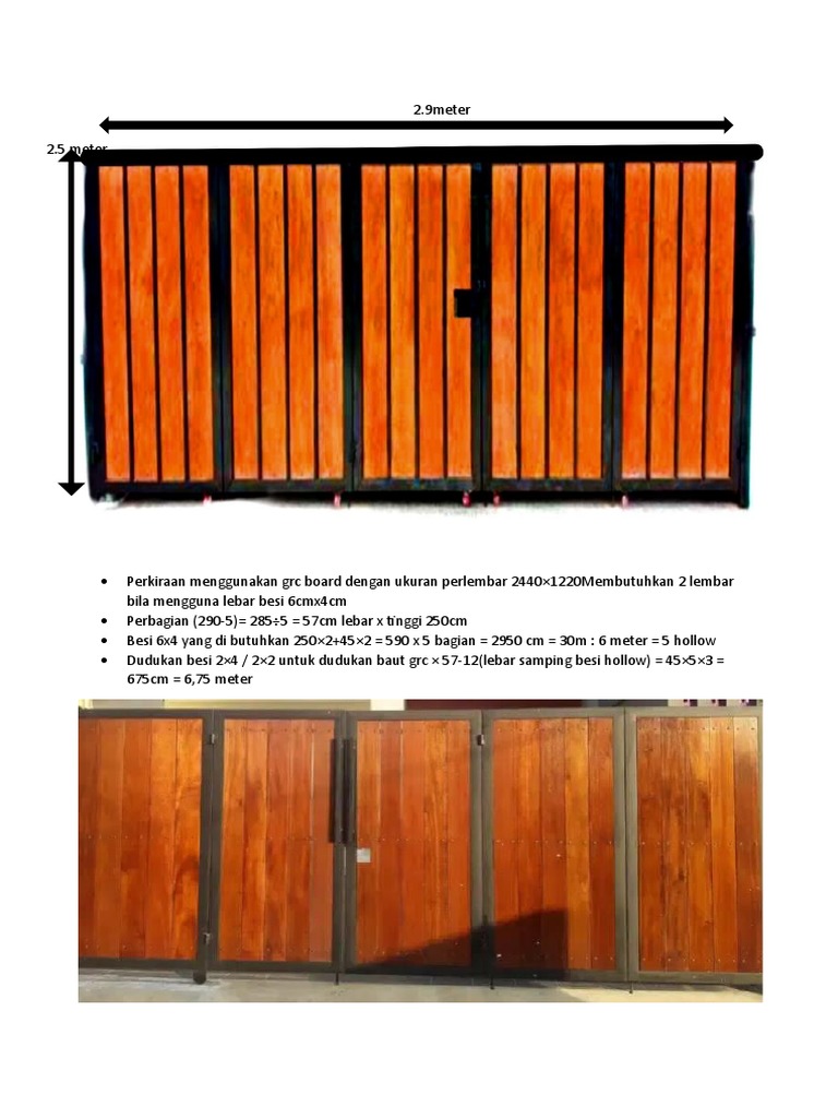 Contoh Perhitungan Pagar GRC | PDF