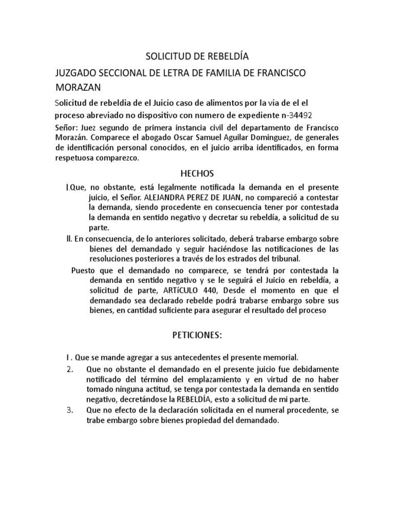 rebeldia!! | PDF | Demanda judicial | Justicia