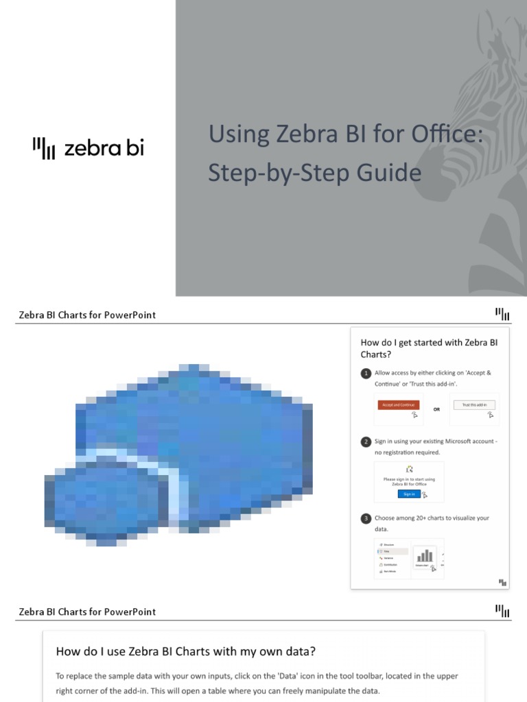 Zebra BI For Office FREE Instructions PowerPoint | PDF