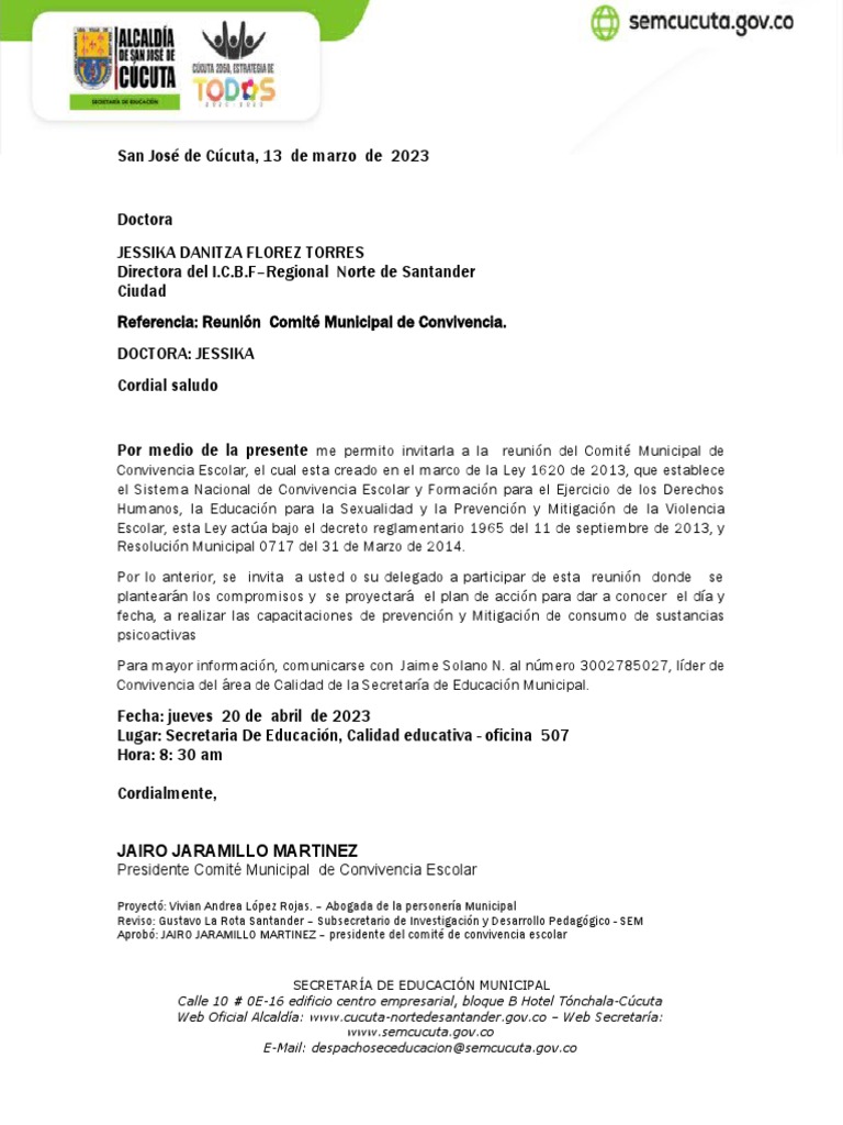 Invitacion Comite | PDF