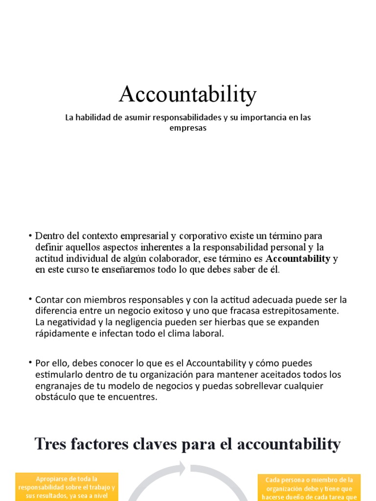 Accountability | PDF