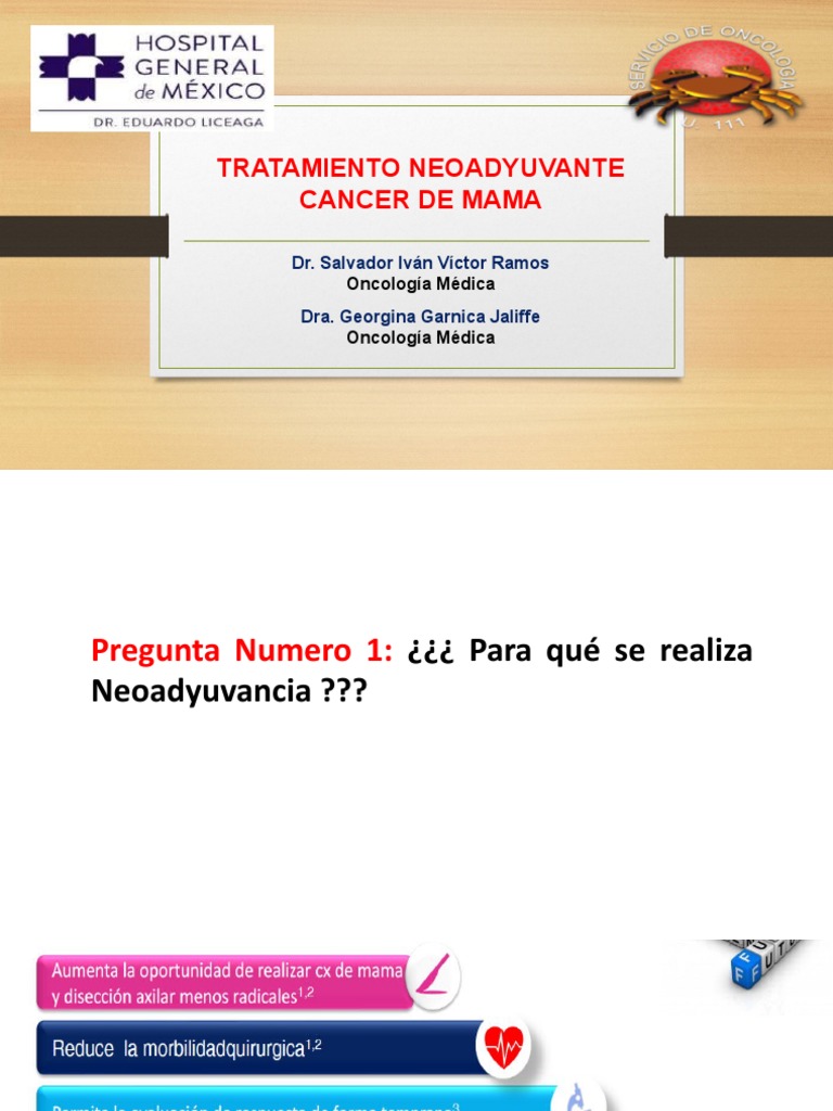 TRATAMIENTO NEOADYUVANTE CANCER DE MAMA DE CHAVA HERMANITOS 2022 | PDF