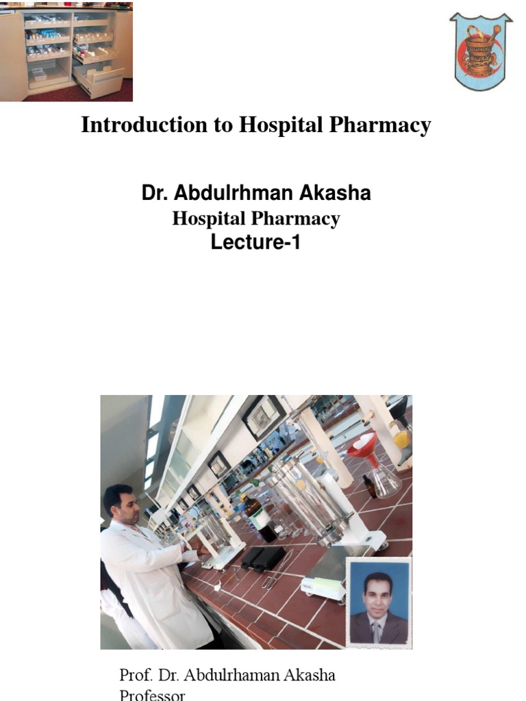 4 - Introduction To Hospital Pharmacies | PDF | Pharmacy | Public Services