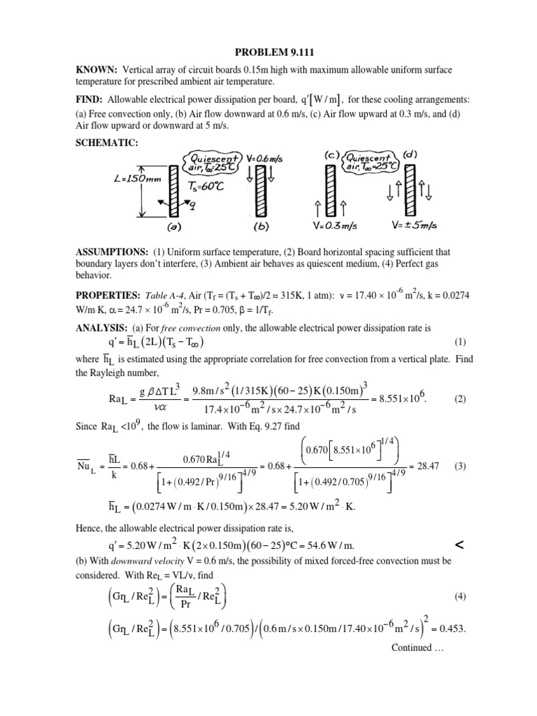Cap9 Incropera 18w736wnbajaiq | PDF | Convection | Fluid Mechanics
