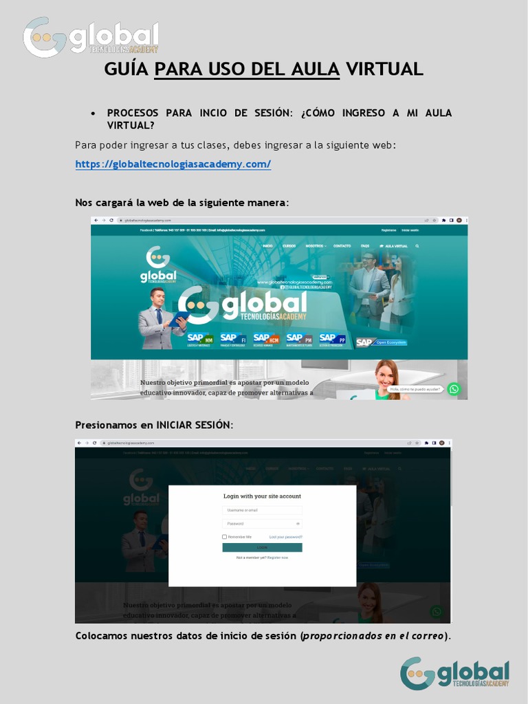 Guía para Uso Del Aula Virtual Sap PM Cuotas | PDF