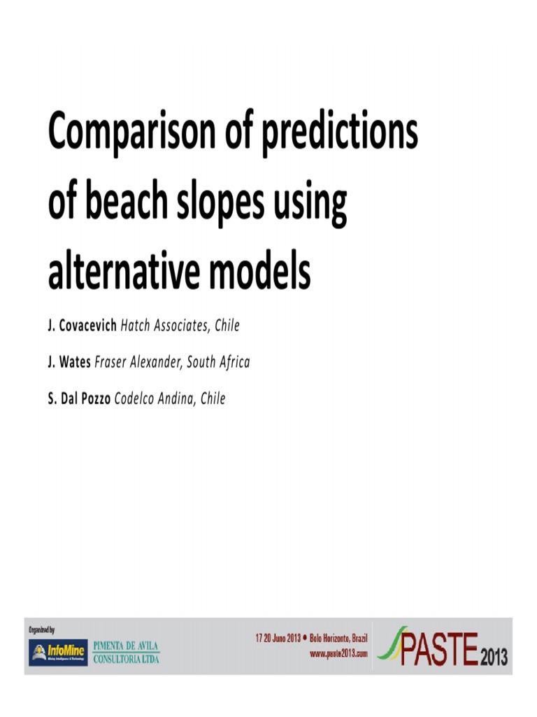 Beach Slope Predictions in Tailings Management | PDF | Rheology | Flow ...