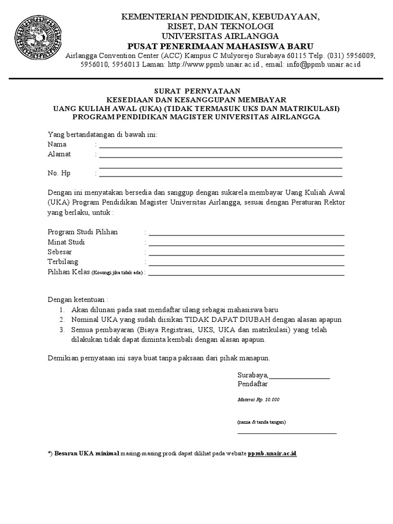 Form Uka Magister | PDF