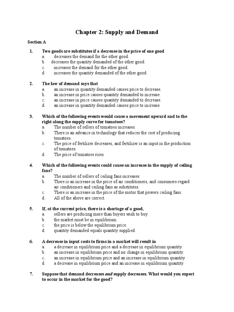 Review PT 1 | PDF | Demand | Supply And Demand Review PT 1 | PDF | Demand | Supply And Demand