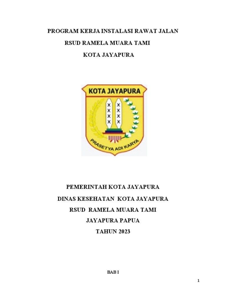 Program Kerja Poli | PDF