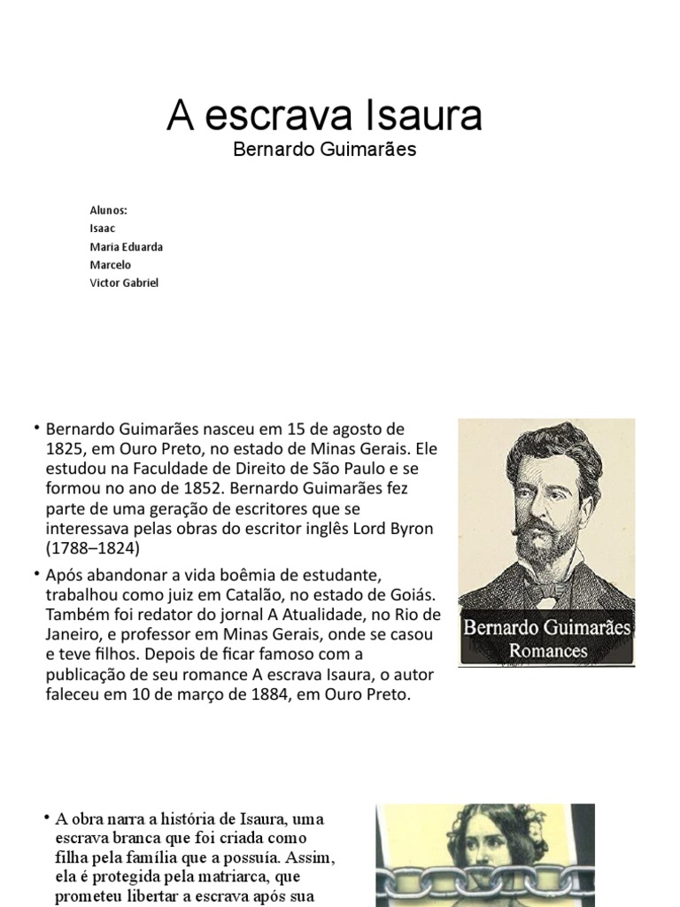 A Escrava Isaura Trabalho | PDF