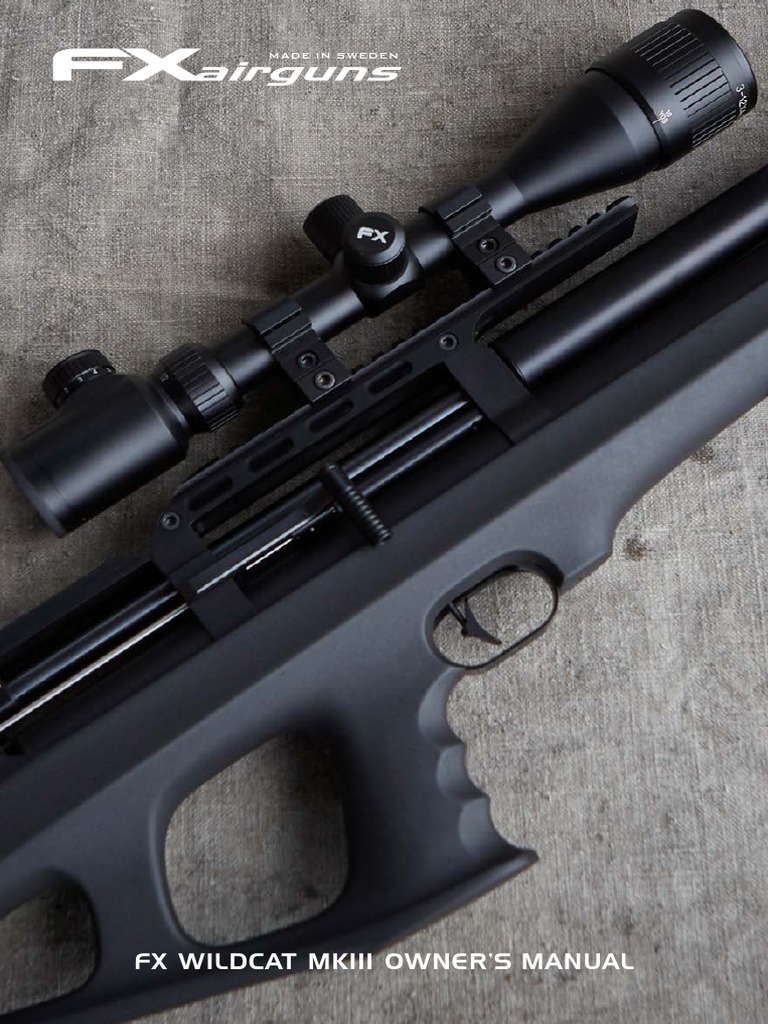 FX Wildcat MKIII Manual 2020 | PDF | Trigger (Firearms) | Rifle