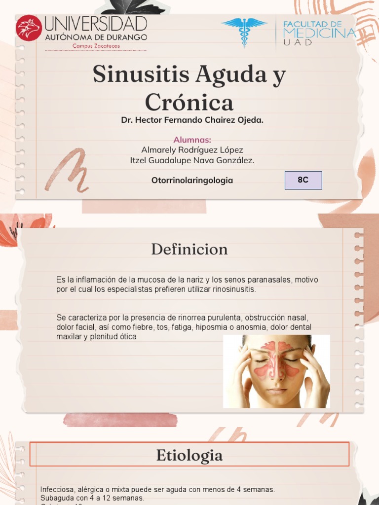 Sinusitis Aguda y Cronica.pptx | PDF