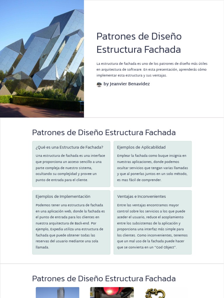 Patrones de Diseno Estructura Fachada | PDF Patrones de Diseno Estructura Fachada | PDF