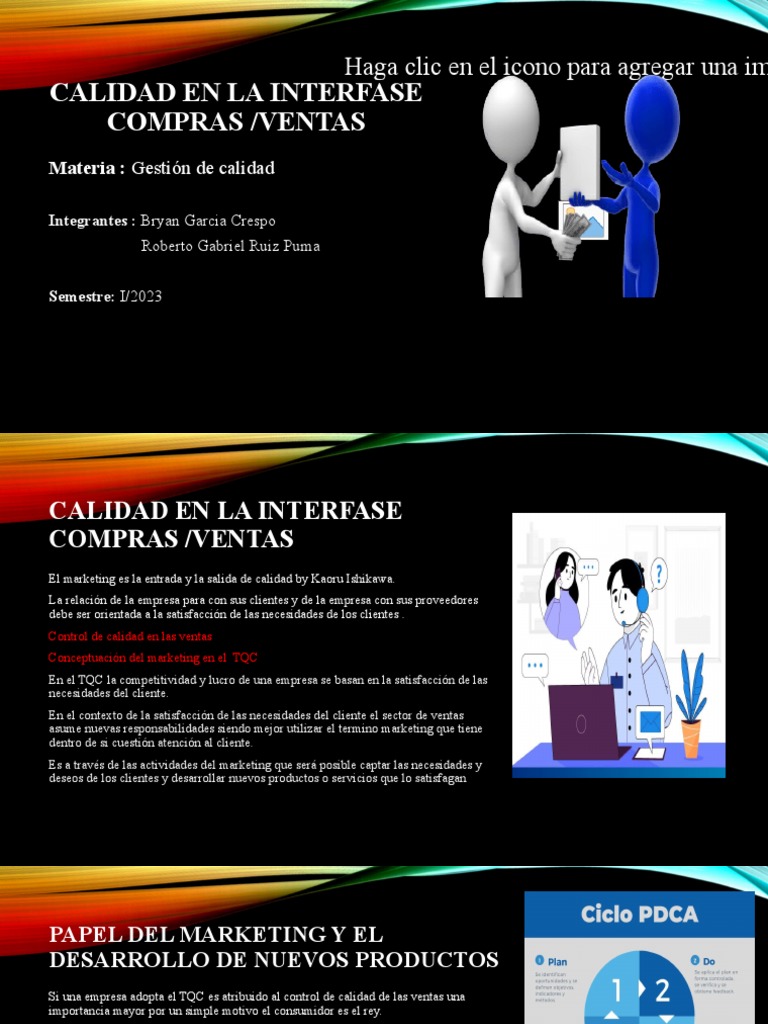 Calidad EnLa Interfase Compra - Venta | PDF | Marketing | Calidad (comercial)