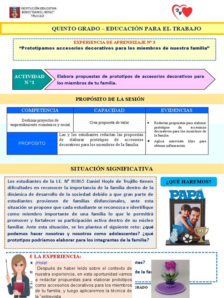 Act 1 - Eda 3-Guía Informativa de Quinto Grado-Ept | PDF | Evaluación | Aprendizaje